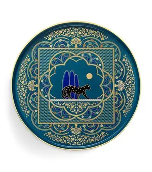Cartier Extra-large Porcelain Panthère De Tray - Blue