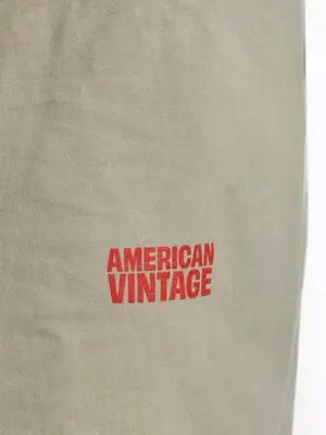 American Vintage Logo-print Wide-leg Track Pants