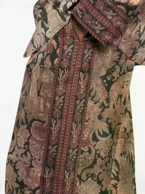 PIERRE-LOUIS MASCIA Floral Print Palazzo Trousers