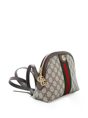 Gucci Ophidia Dome Gg Coated Canvas Small Shoulder Bag