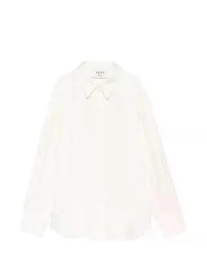 RÓHE Silk Long-sleeve Shirt - Neutrals