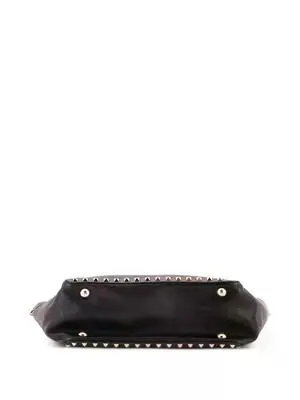 Valentino Garavani Rockstud Soft Leather Small Tote Bag - Black