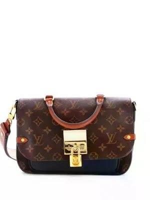 LOUIS VUITTON Vaugirard Handbag Monogram Canvas With Leather Satchel - Black