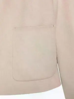 LISKA Fur-collar Patch-pocket Jacket