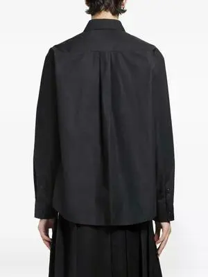 Simone Rocha Ruffled Slashed Shirt - Black