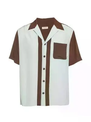 Valentino Garavani Short-sleeve Bowling Shirt - Blue