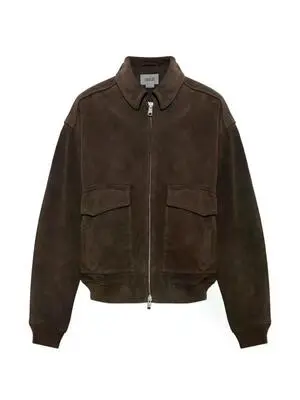AGOLDE Suede Bomber Jacket