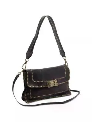 CAMPOMAGGI Agnese Studded Leather Shoulder Bag
