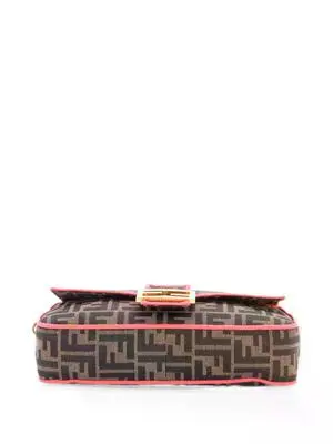 Fendi Baguette Nm Bag Zucca Canvas Medium Shoulder Bag