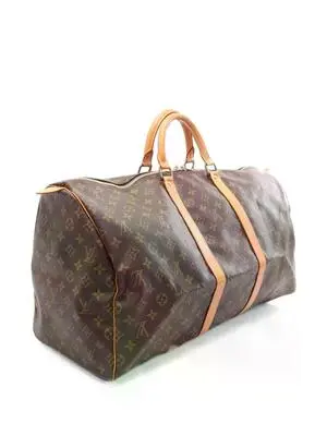 LOUIS VUITTON 2001 Monogram Keepall 55 Luggage