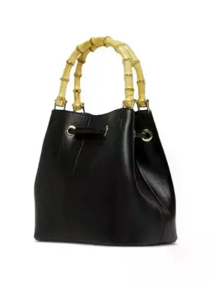 Marella Reptile-embossed Bucket Bag