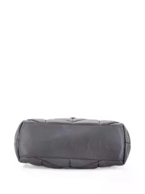 Saint Laurent Loulou Puffer Quilted Leather Small Shoulder Bag - Grey