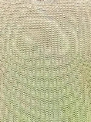FILIPPO DE LAURENTIIS Interwoven Cotton Short Sleeve Sweater