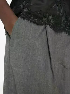 THELATEST Pleated-design Wide-leg Trousers