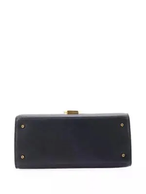 Saint Laurent Cassandra Leather Medium Satchel - Grey