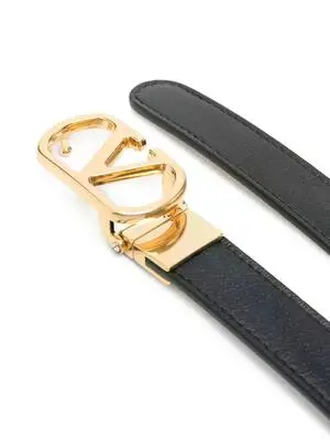 Valentino Garavani Vlogo Leather Belt