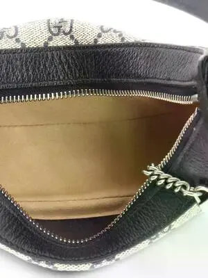 Gucci Ophidia Half Moon Bag Gg Coated Canvas Mini Hobo Bag