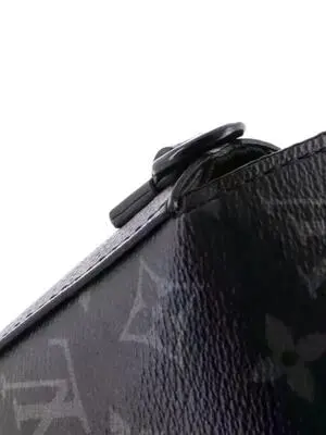 LOUIS VUITTON Monogram Eclipse Canvas Vertical Wearable Wallet Crossbody Bag