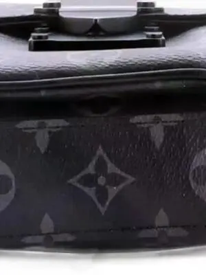 LOUIS VUITTON Monogram Eclipse Canvas Vertical Wearable Wallet Crossbody Bag