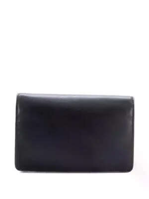 Fendi Studded Leather Cross Body Wallet - Black