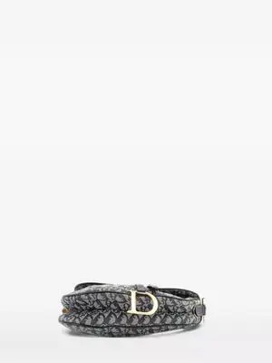 Dior Vintage Saddle Bag Diorissimo Canvas Medium Shoulder Bag
