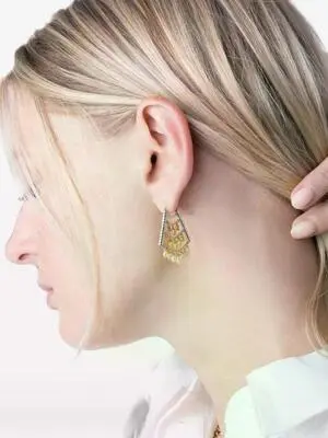 PARULINA Diamond Chevron Earrings