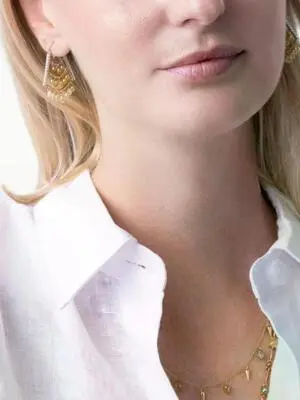 PARULINA Diamond Chevron Earrings