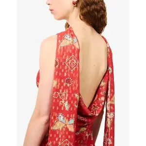 NEVER FULLY DRESSED Astra Sophie Printed Woven Mini Dress