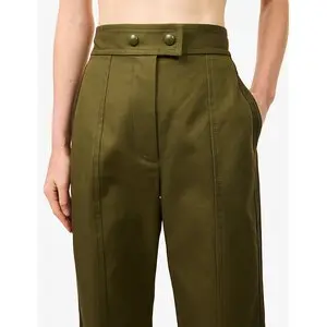 Zimmermann Valiant Flared-leg Cotton Trousers