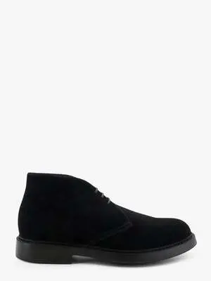 DOUCAL'S Suede Lace-up Boots - Black