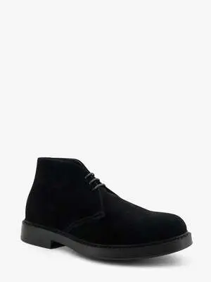 DOUCAL'S Suede Lace-up Boots - Black