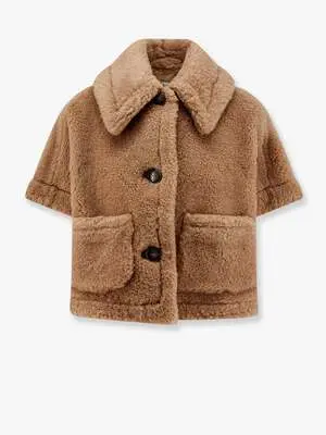 Max Mara Mxanewterzo2 Camel Hair And Silk Coat - Brown