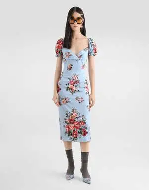 Dolce & Gabbana Floral Print Midi Dress