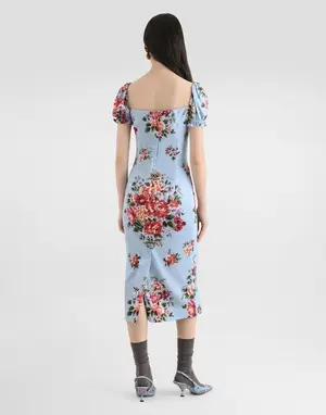 Dolce & Gabbana Floral Print Midi Dress
