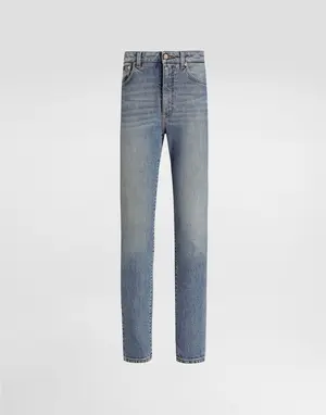 Dolce & Gabbana 5-pocket Stretch Denim Trousers Denim And Jeans Multi-colored - Multicolor