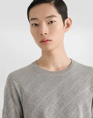 Dolce & Gabbana Silk Pullover Sweater - Grey