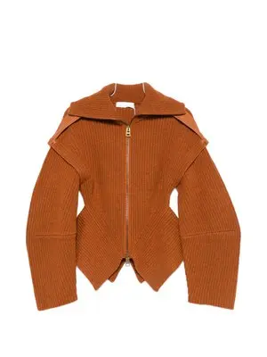 Zimmermann Valiant Wool Cardigan - Brown