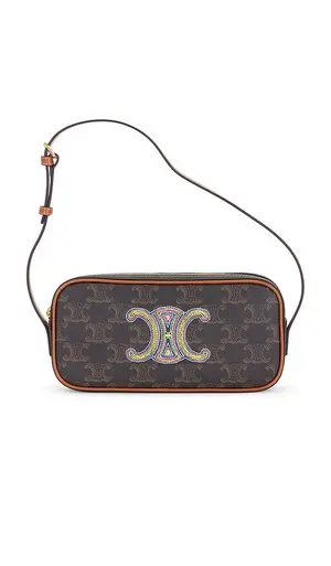 FWRD RENEW Celine Triomphe Mini Camera Bag - Brown