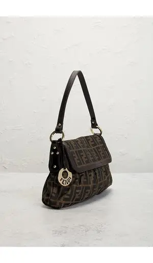 FWRD RENEW Fendi Zucca Chef Shoulder Bag