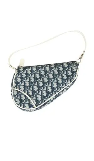 FWRD RENEW Dior Diorissimo Pochette Saddle Bag - Navy