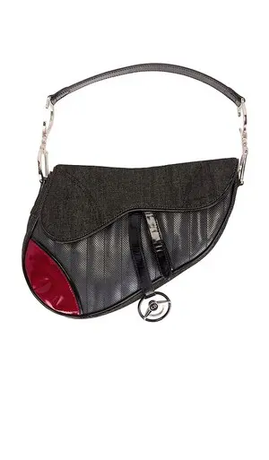 FWRD RENEW Dior Cadillac Saddle Bag - Black