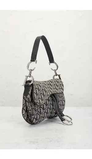 FWRD RENEW Dior Trotter Oblique Double Saddle Bag