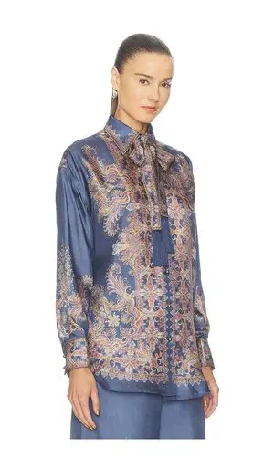 Zimmermann Valiant Relaxed Silk Shirt