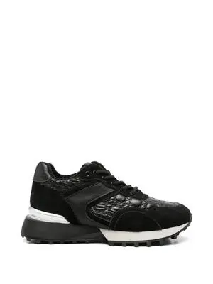 LINDA BAUMANN Quilted Panelled Sneakers - Black