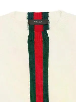 Gucci Knit Wool Sweater With Web Intarsia