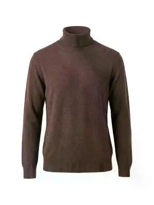 Altea Roll-neck Wool Sweater - Brown