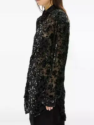 ANN DEMEULEMEESTER Elisabeth Floral-devoré Shirt