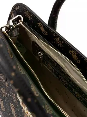 Guess Emelie Logo-print Zip-fastening Tote Bag