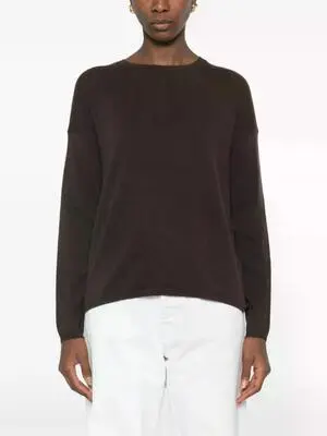 ALLUDE Drop Shoulder Pullover