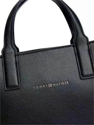 Tommy Hilfiger Logo-lettering Pebbled-texture Tote Bag